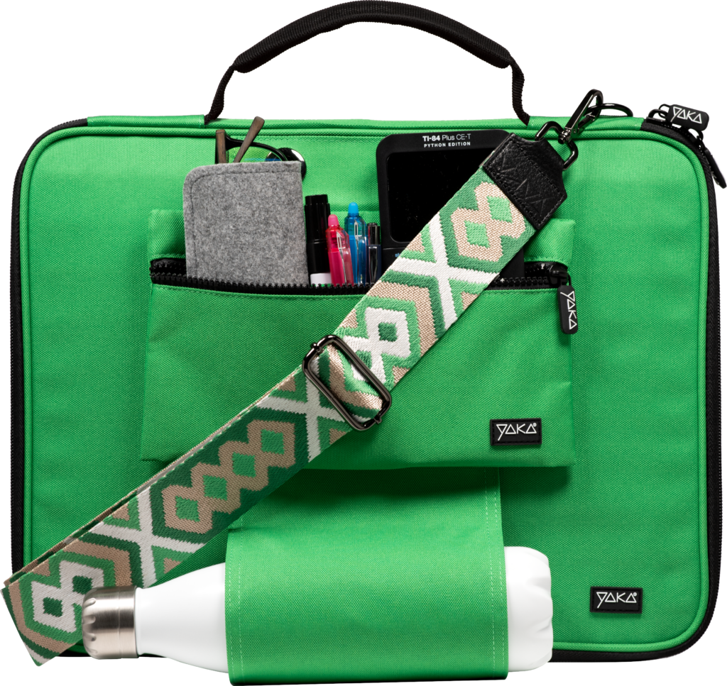 Computer Bag - 15.6 inch - Green with EasyFix Revolutionary Tab - Yaka